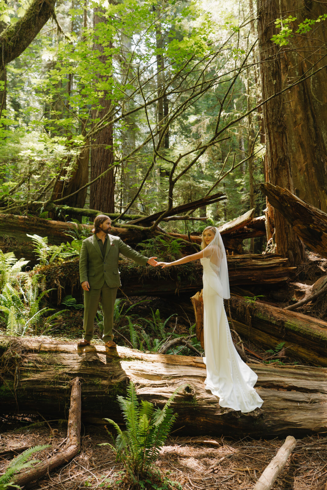 Kianna and Brent’s Redwoods Elopement - Sheryl Anne Photography
